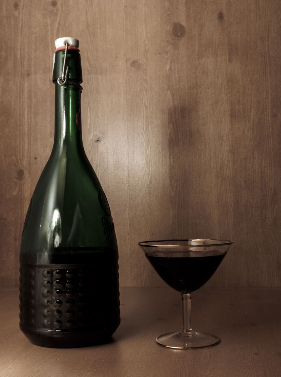 Wine Bottle With Glass Copyright Free Photo By M Vorel Libreshot