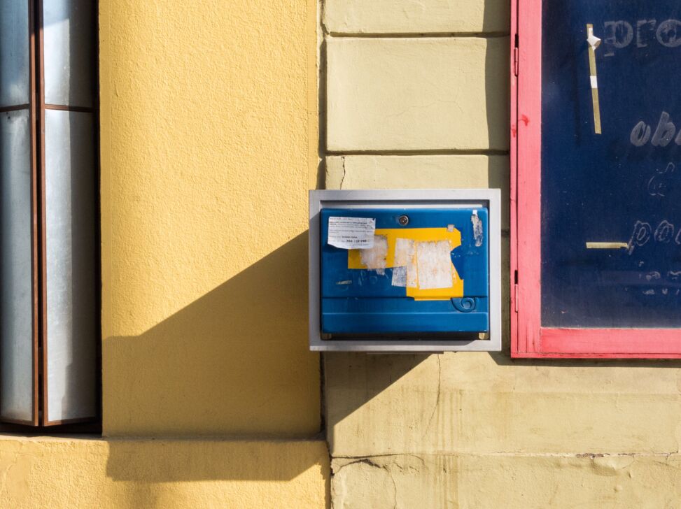 Post box on the street | Copyright-free photo (by M. Vorel) | LibreShot