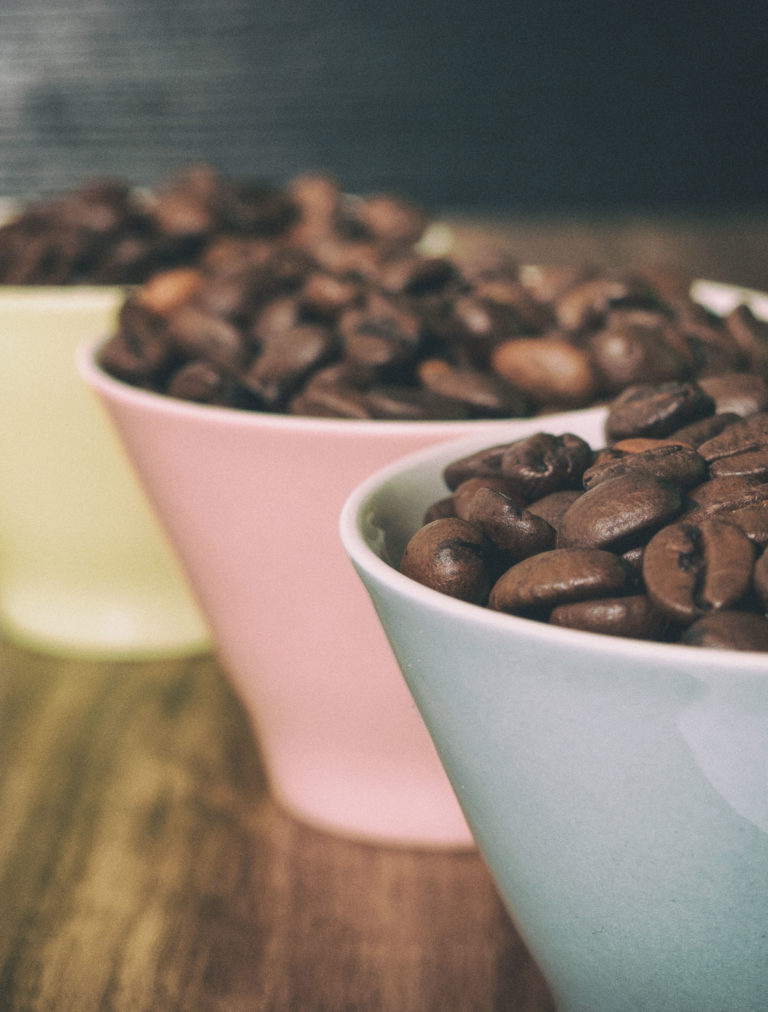 Three cups with coffee beans | Copyright-free photo (by M. Vorel ... Three cups with coffee beans | Copyright-free photo (by M. Vorel ...