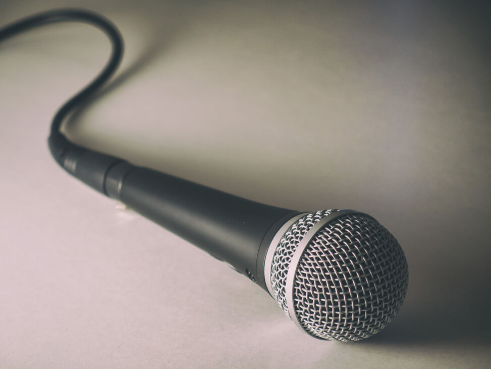 Microphone | Copyright-free photo (by M. Vorel) | LibreShot