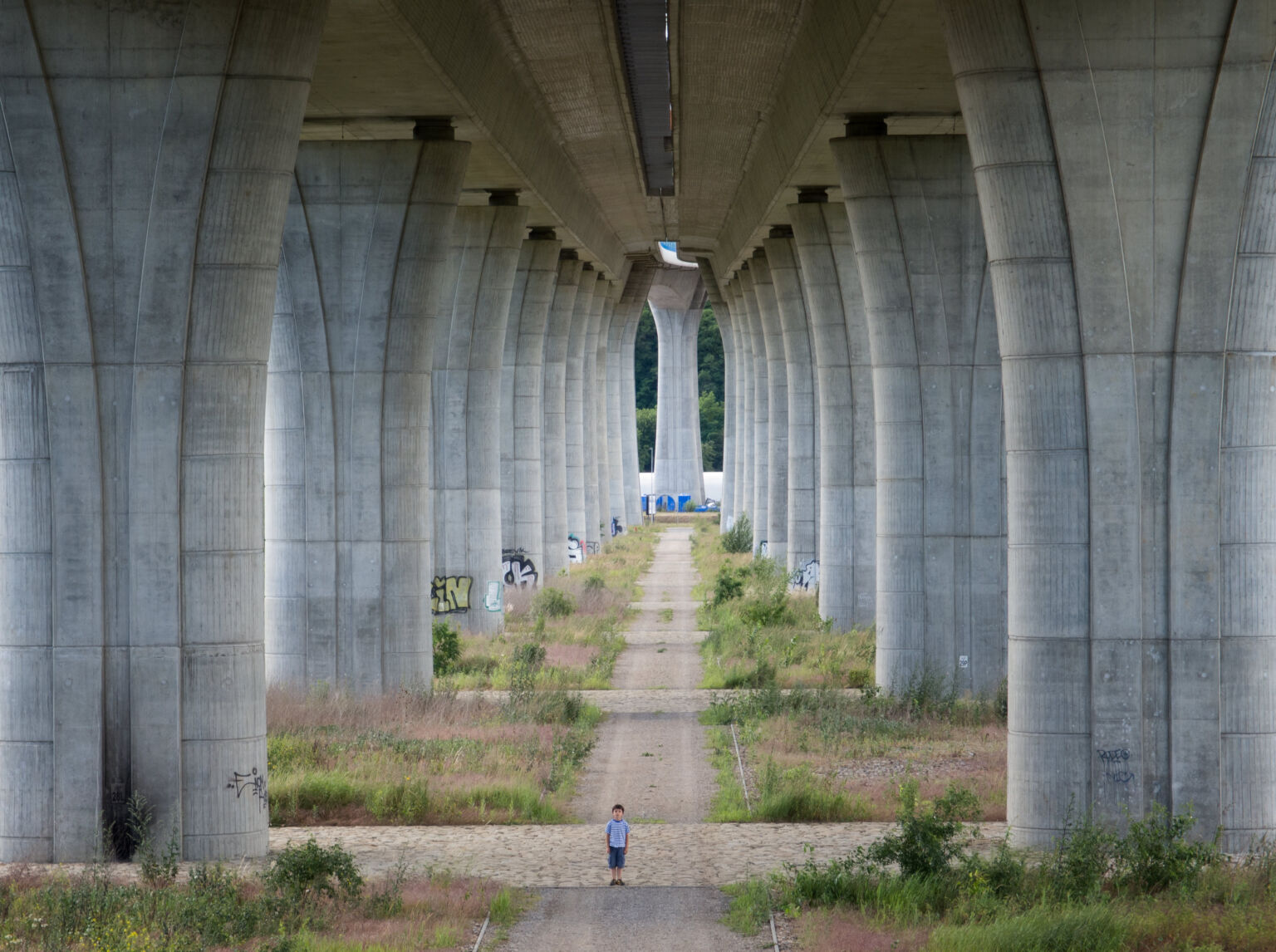 Boy Alone Under The Bridge | Copyright-free photo (by M. Vorel) | LibreShot