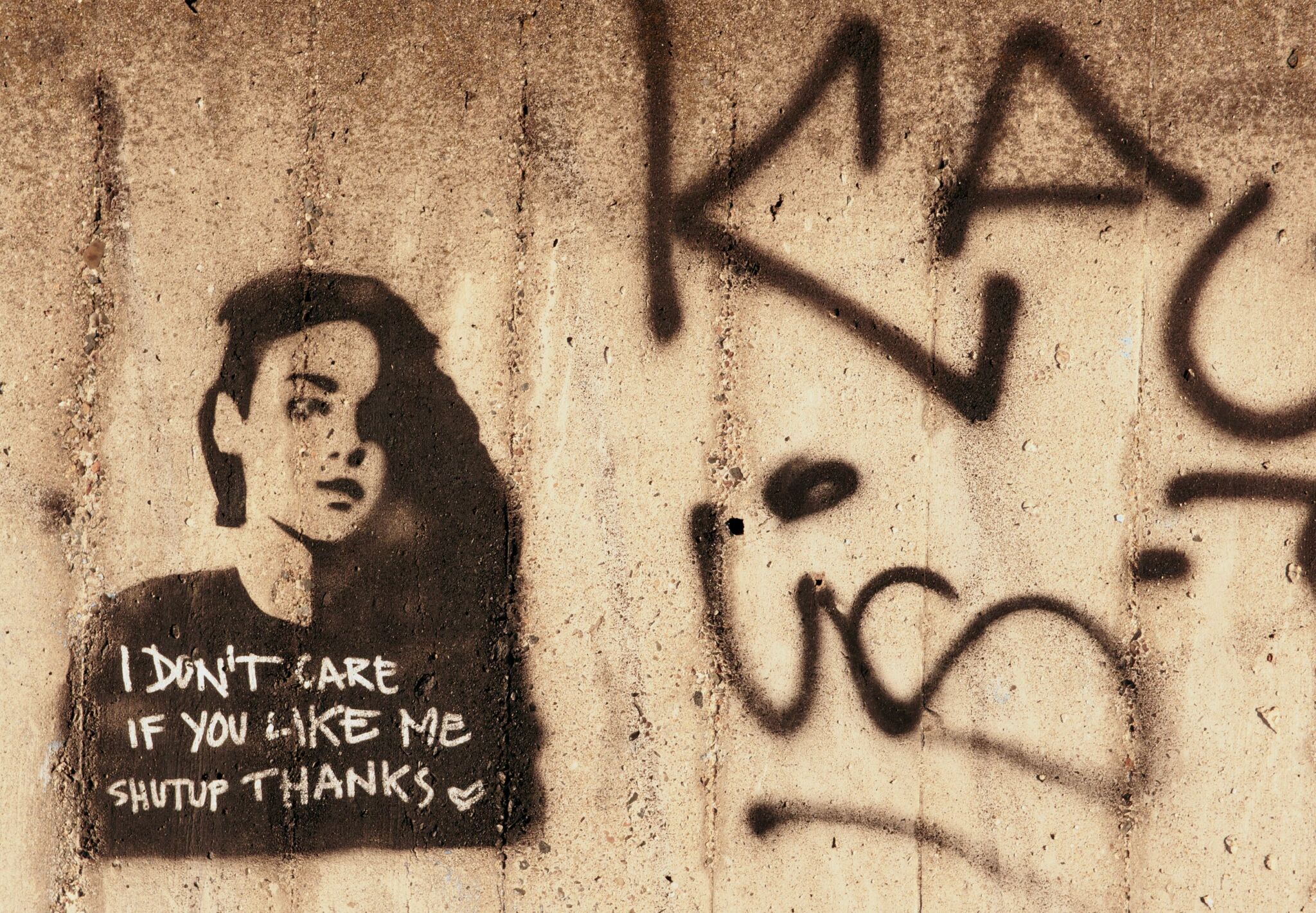Street Art Girl | Copyright-free photo (by M. Vorel) | LibreShot