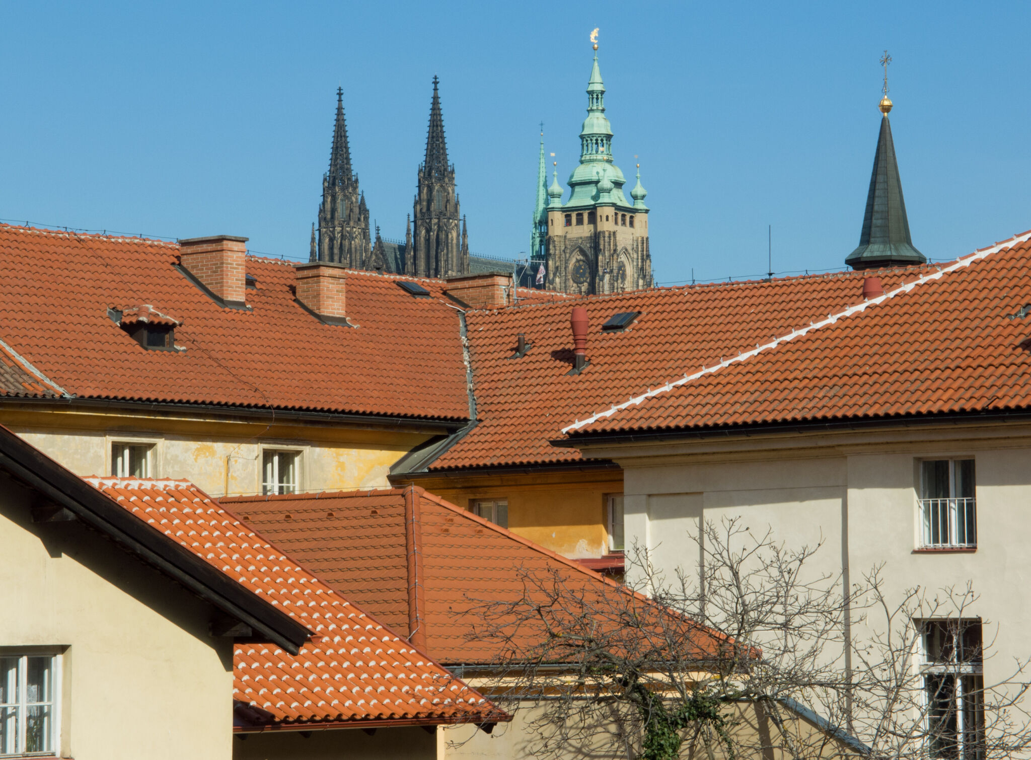 Prague Roofs | Copyright-free photo (by M. Vorel) | LibreShot