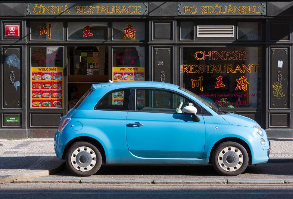 Little Blue Car | Copyright-free photo (by M. Vorel) | LibreShot