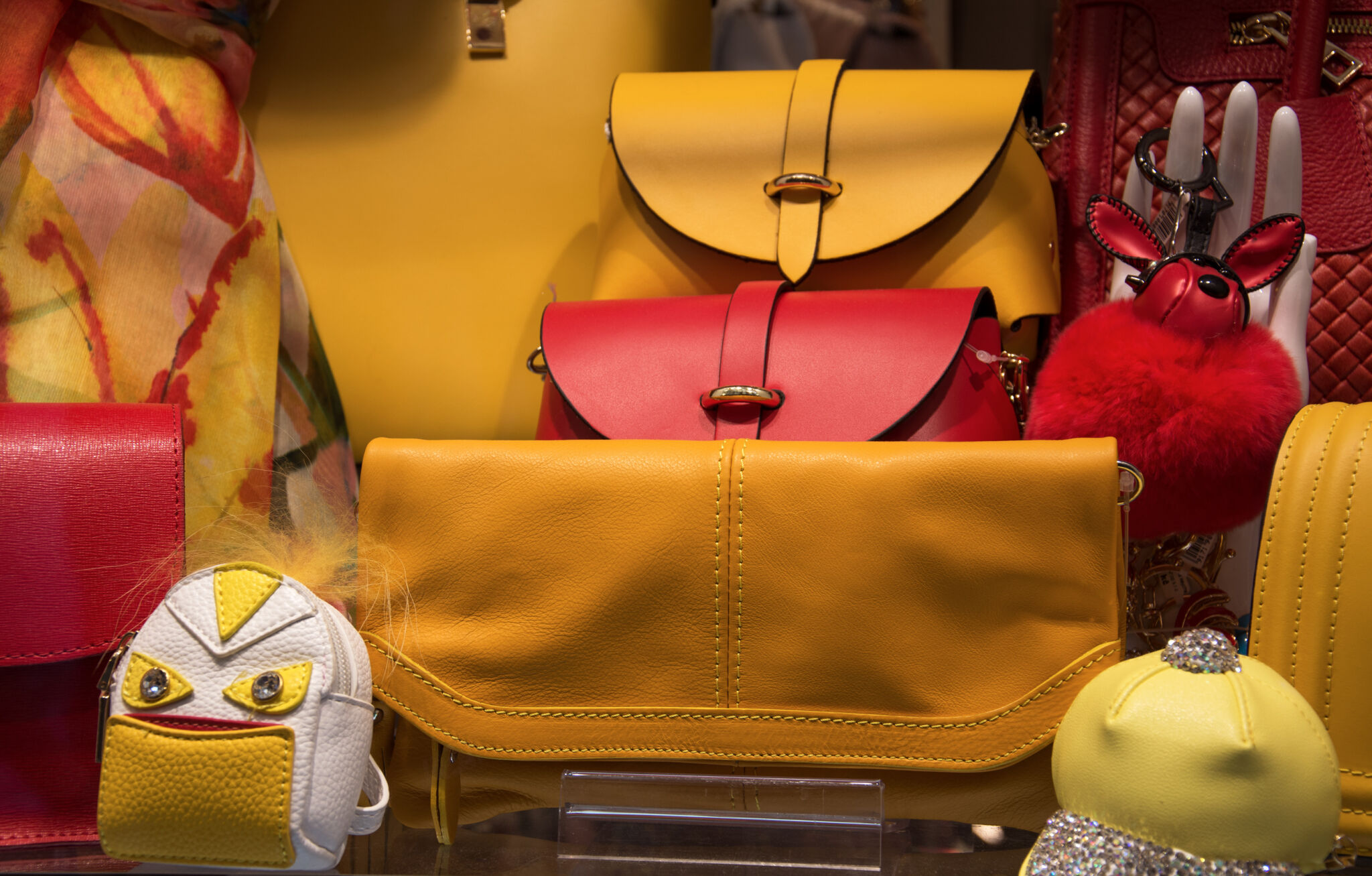 Yellow Leather Bags | Copyright-free photo (by M. Vorel) | LibreShot
