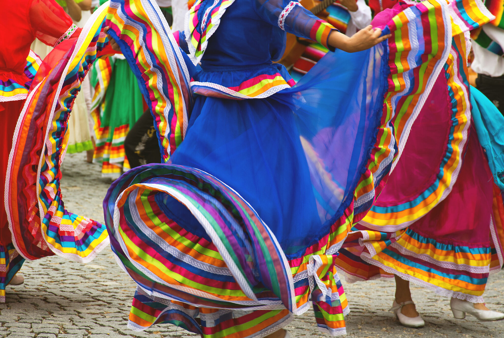 A dancers in a colorful dress | Copyright-free photo (by M. Vorel ...