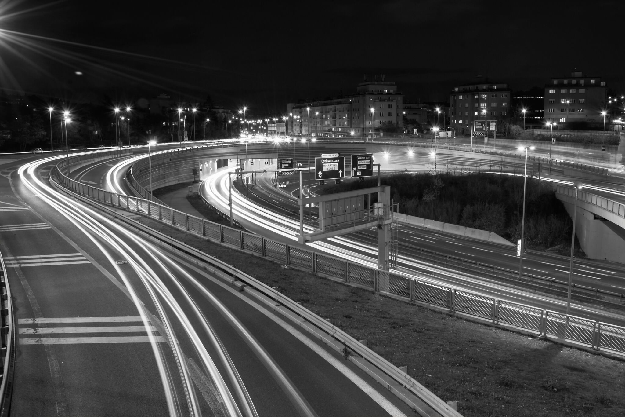 The Car Light Trails in the City | Copyright-free photo (by M. Vorel ...