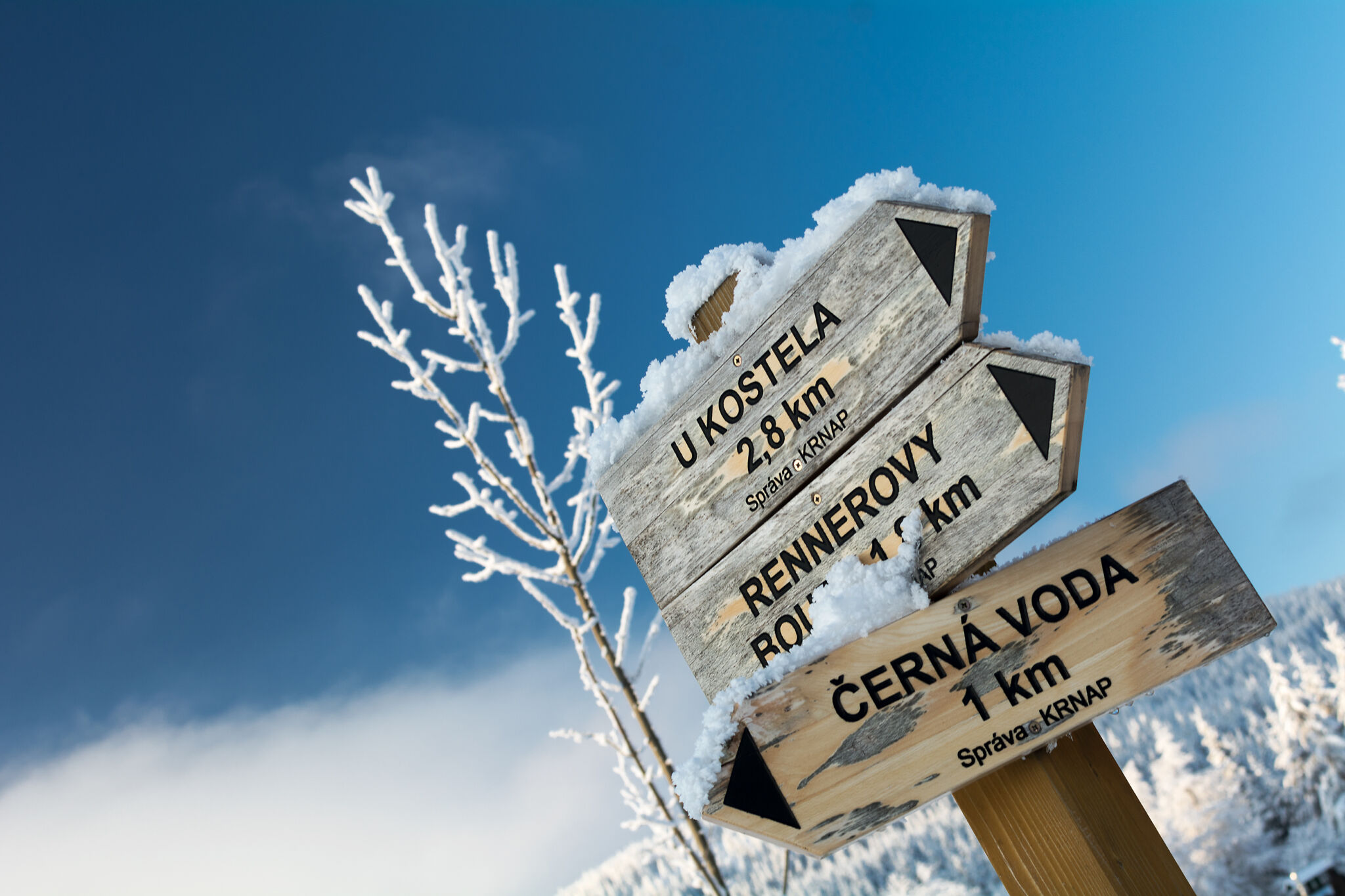 Tourist Signs On Trail In Mountains | Copyright-free photo (by M. Vorel ...