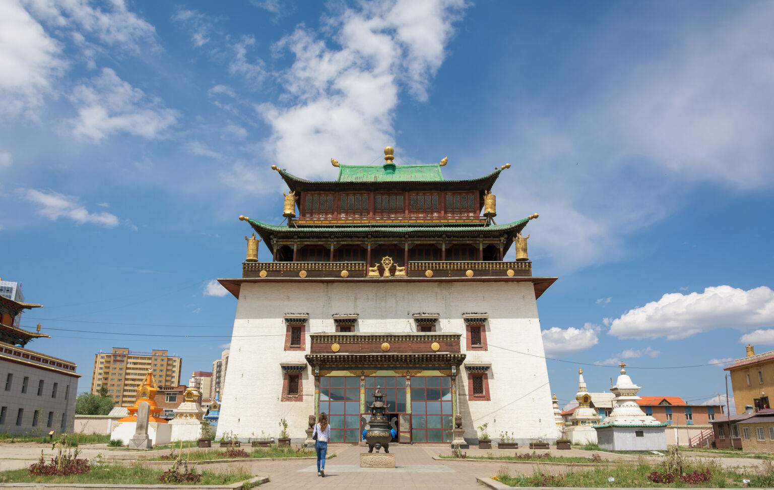 Gandan Monastery in Ulaanbaatar | Copyright-free photo (by M. Vorel ...