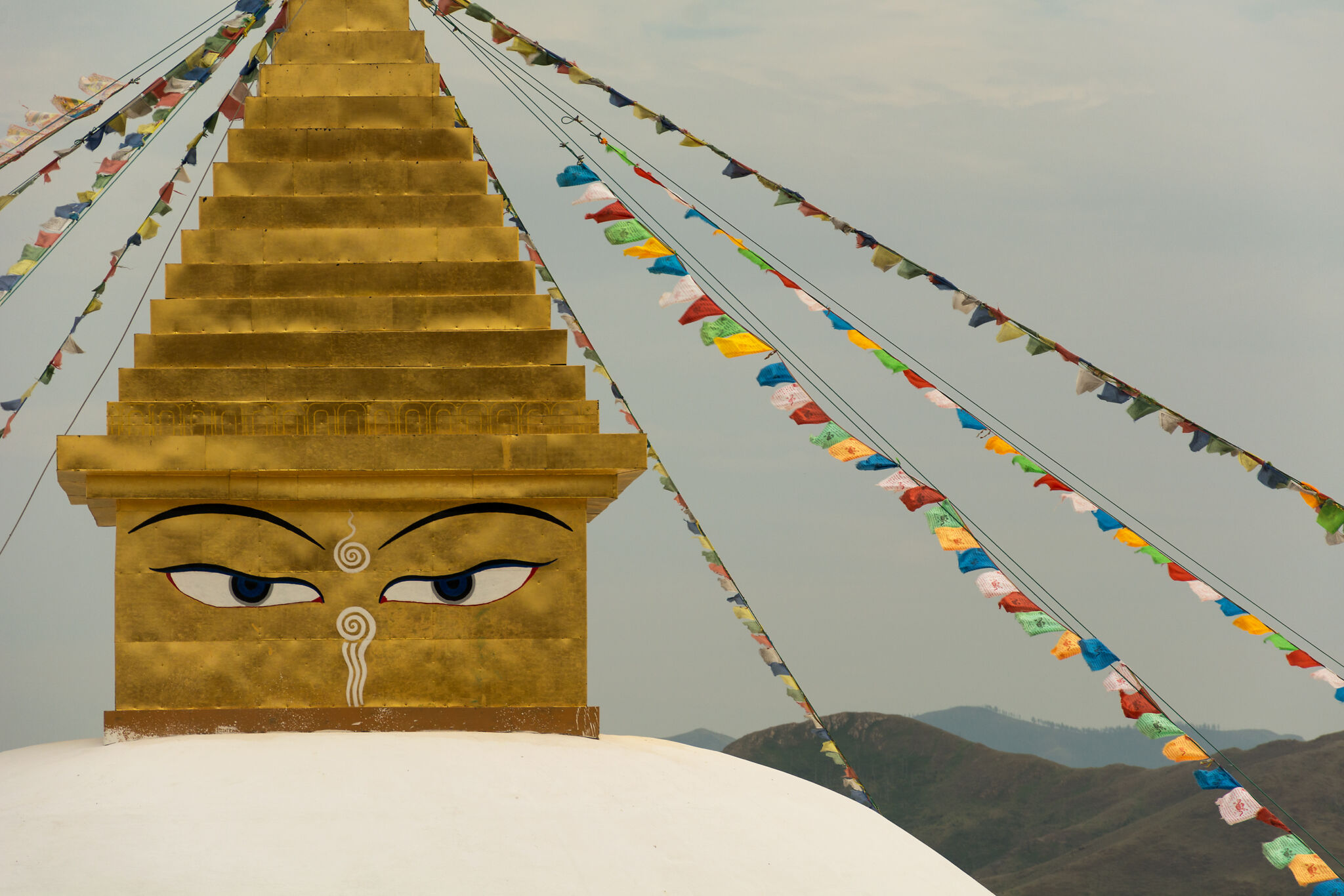 Eyes of the buddha on the stupa | Copyright-free photo (by M. Vorel ...