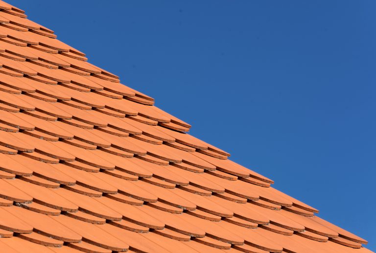 Orange Roof and Blue Sky | Copyright-free photo (by M. Vorel) | LibreShot