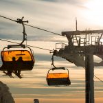 Ski lift in sunset | Copyright-free photo (by M. Vorel) | LibreShot