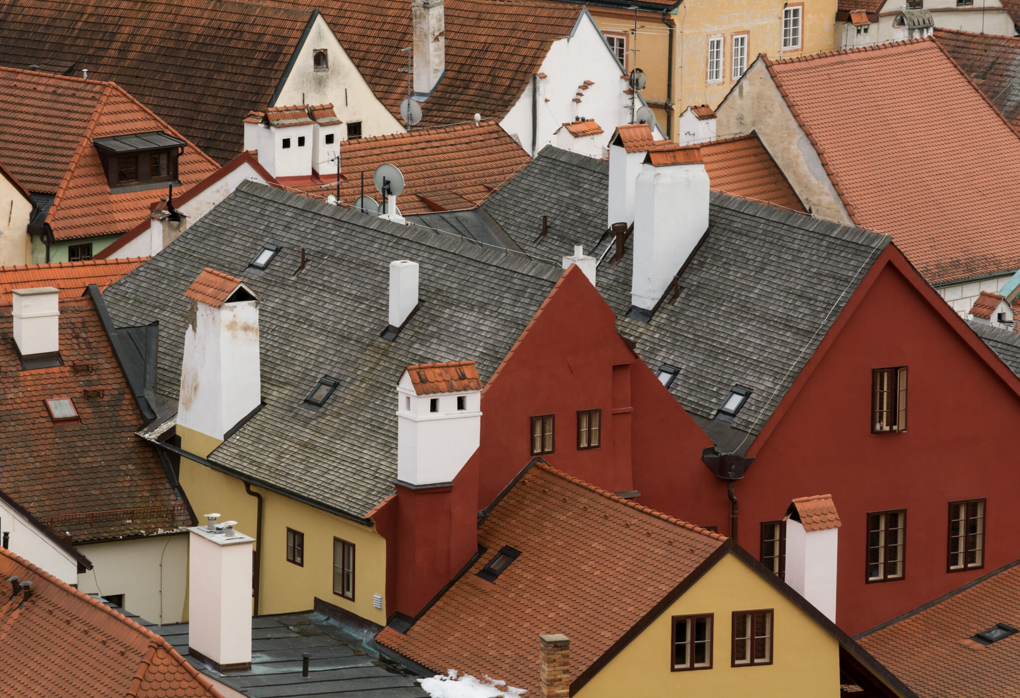 Small Town Houses with Roofs | Copyright-free photo (by M. Vorel ...