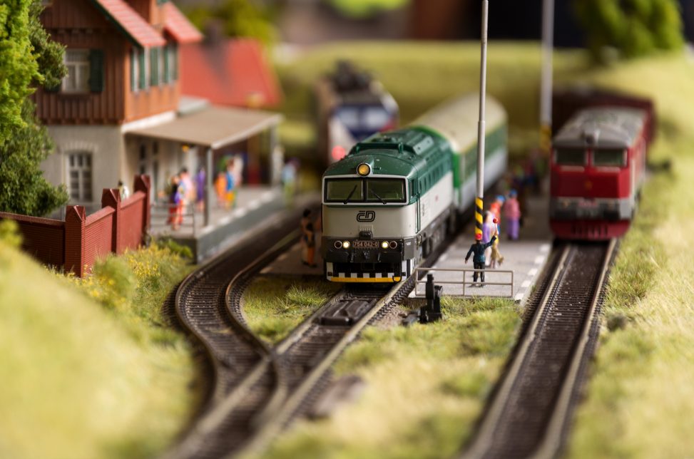 Model Trains and Station Close Up | Copyright-free photo (by M. Vorel ...