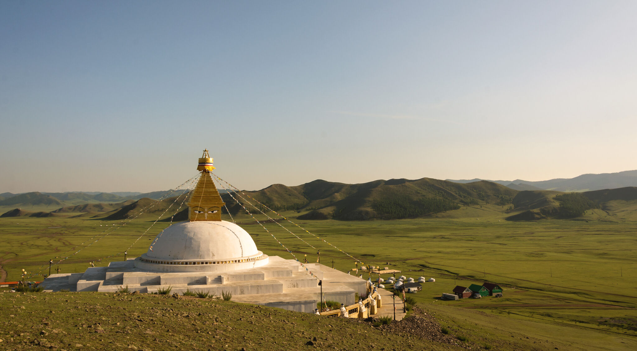 Big White Stupa in Mongolia | Copyright-free photo (by M. Vorel ...
