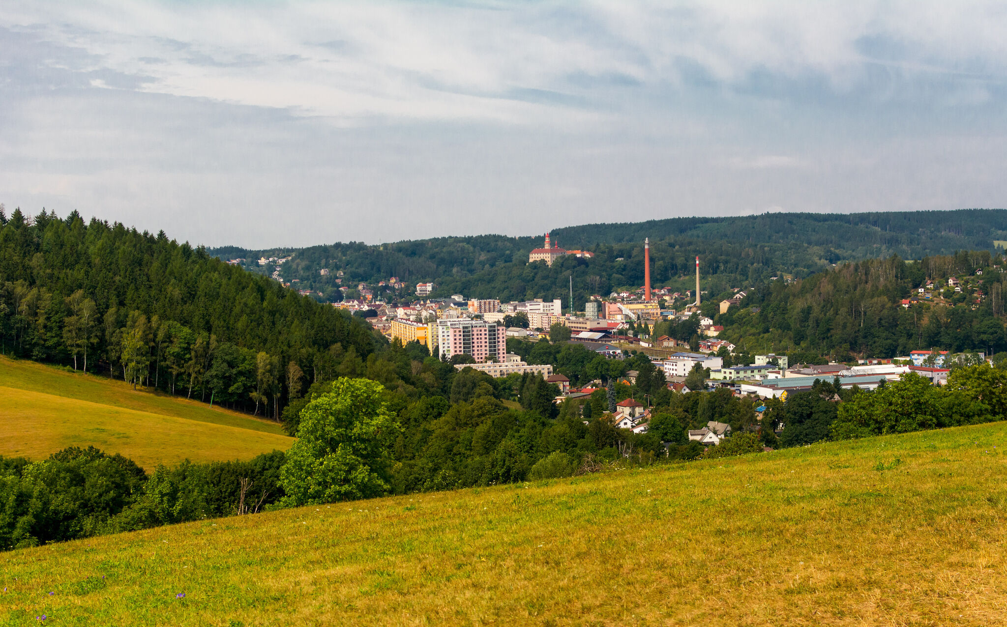 View of the Náchod City | Copyright-free photo (by M. Vorel) | LibreShot