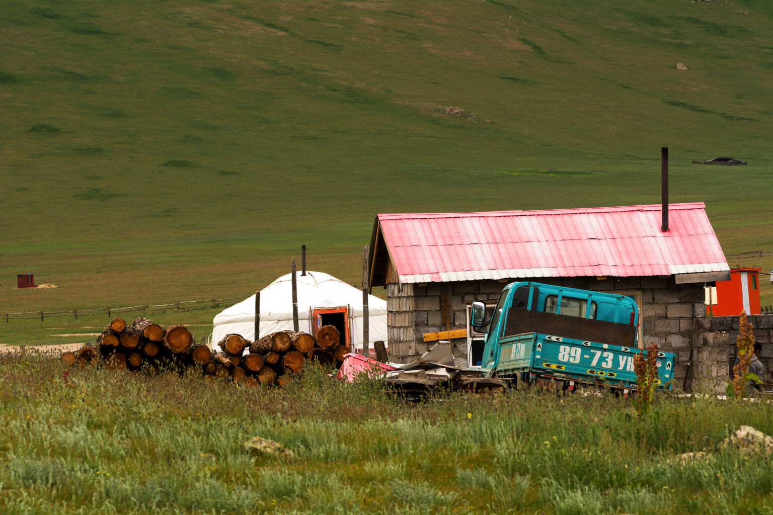 Traditional House in Mongolia | Copyright-free photo (by M. Vorel ...