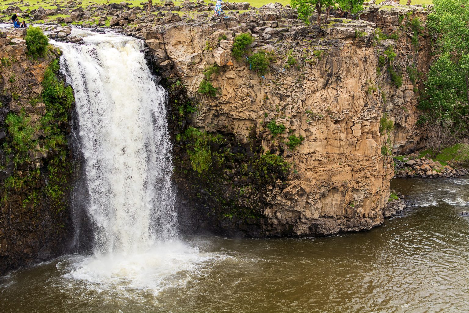 Waterfall in Mongolia | Copyright-free photo (by M. Vorel) | LibreShot
