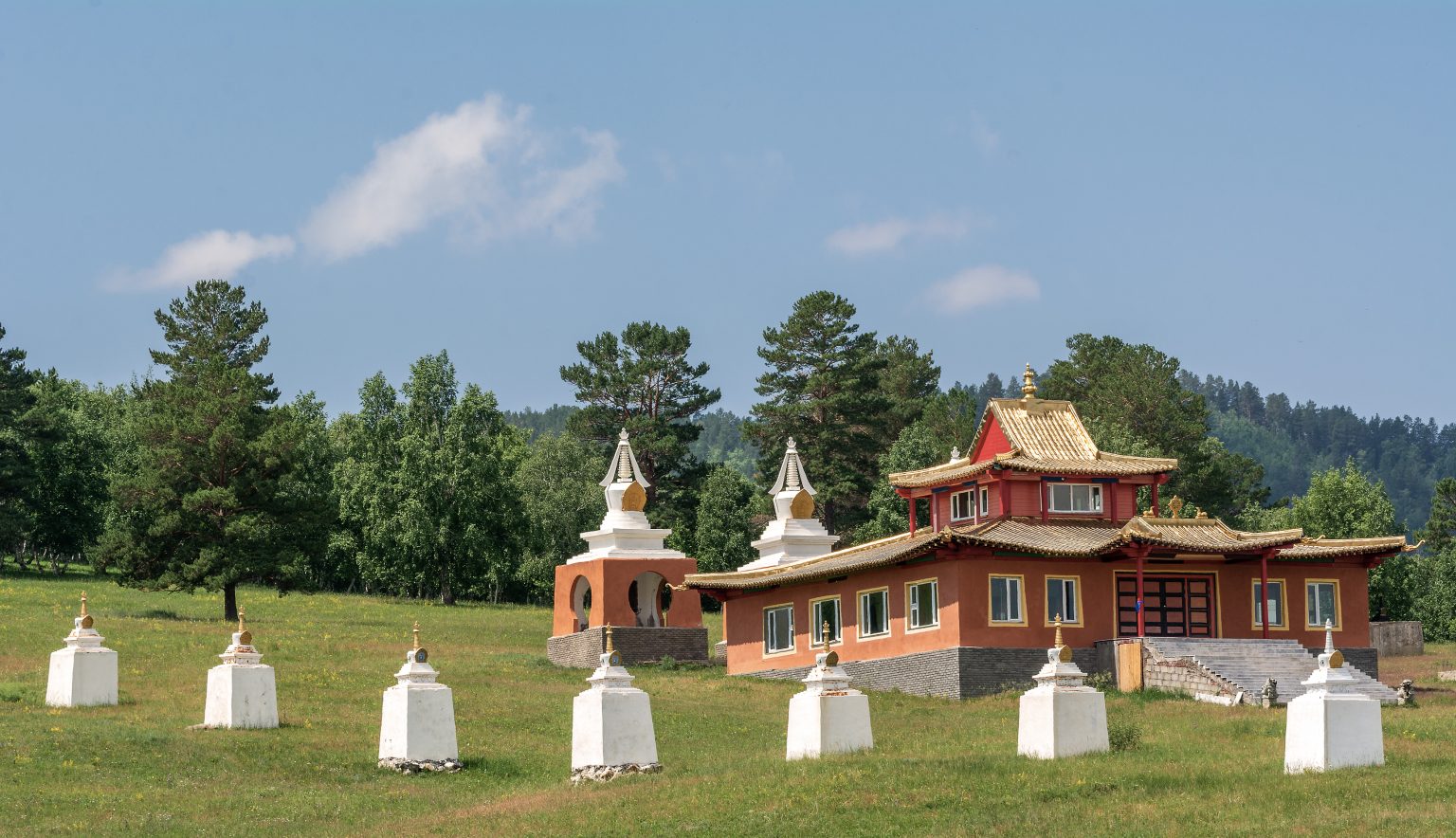 A Small Buddhist Temple in the Meadow | Copyright-free photo (by M ...