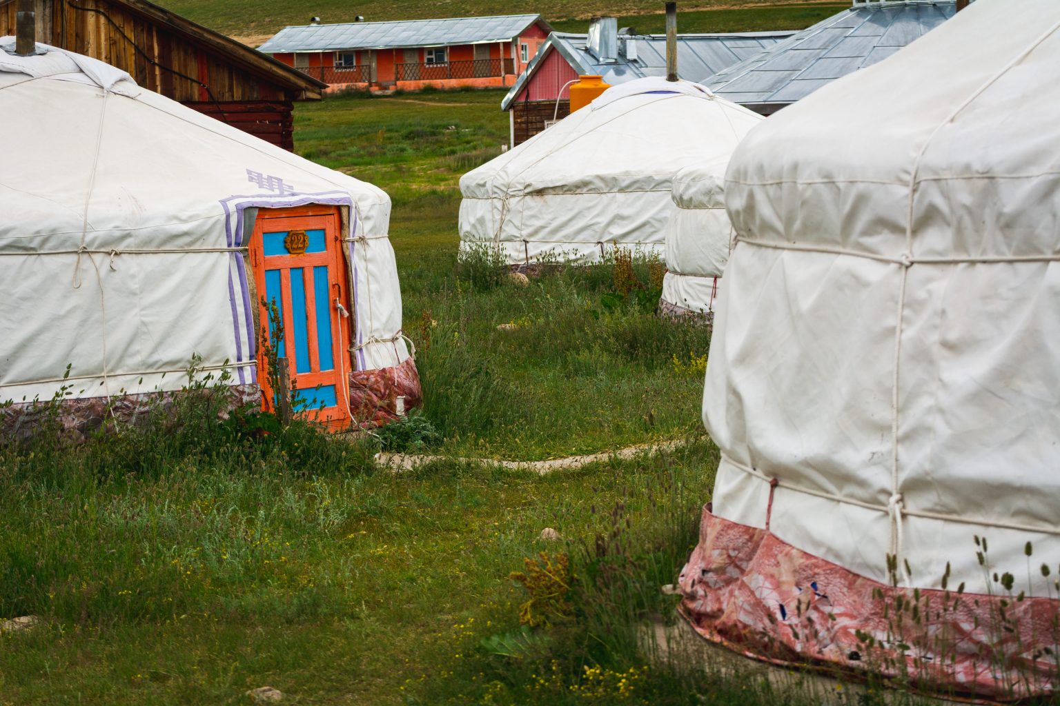 Yurts | Copyright-free photo (by M. Vorel) | LibreShot