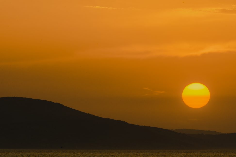 Orange Sunset | Copyright-free photo (by M. Vorel) | LibreShot